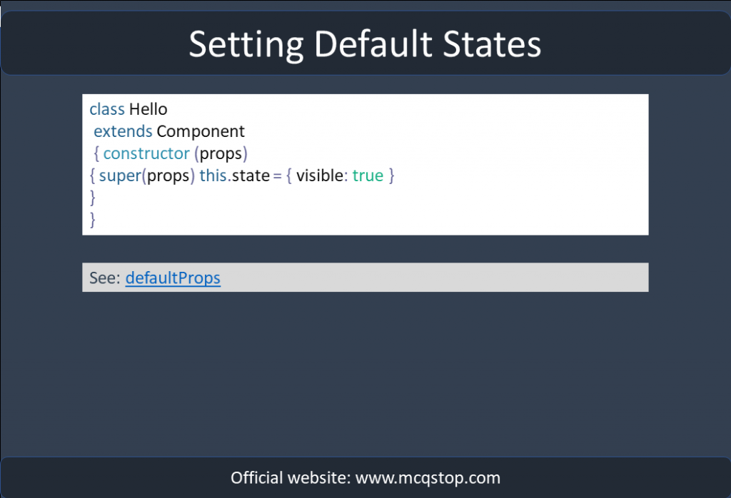 Learn React Cheat sheet For beginners PDF - MCQSTOP